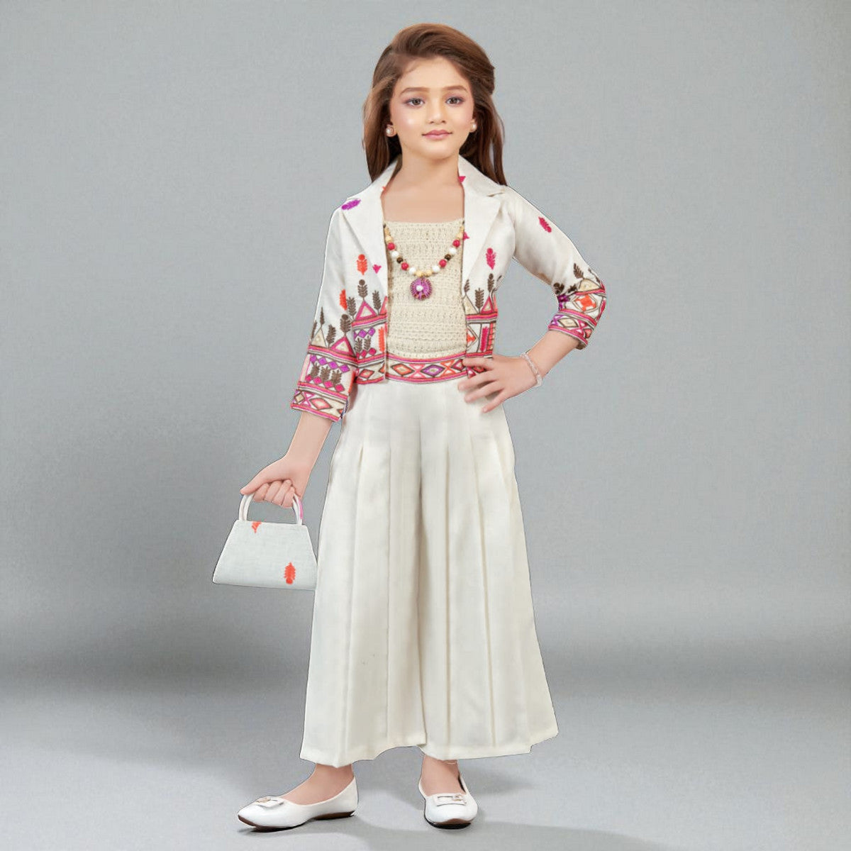 Buy Co-ord Set for Girls with Jacket & Palazzo – Mumkins