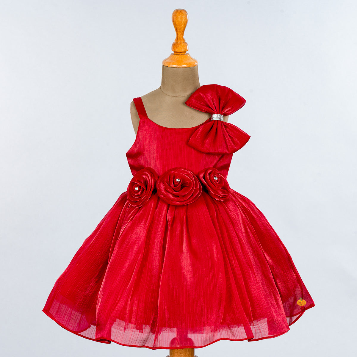 Buy Bow & Flower Pattern Frock for Girls – Mumkins
