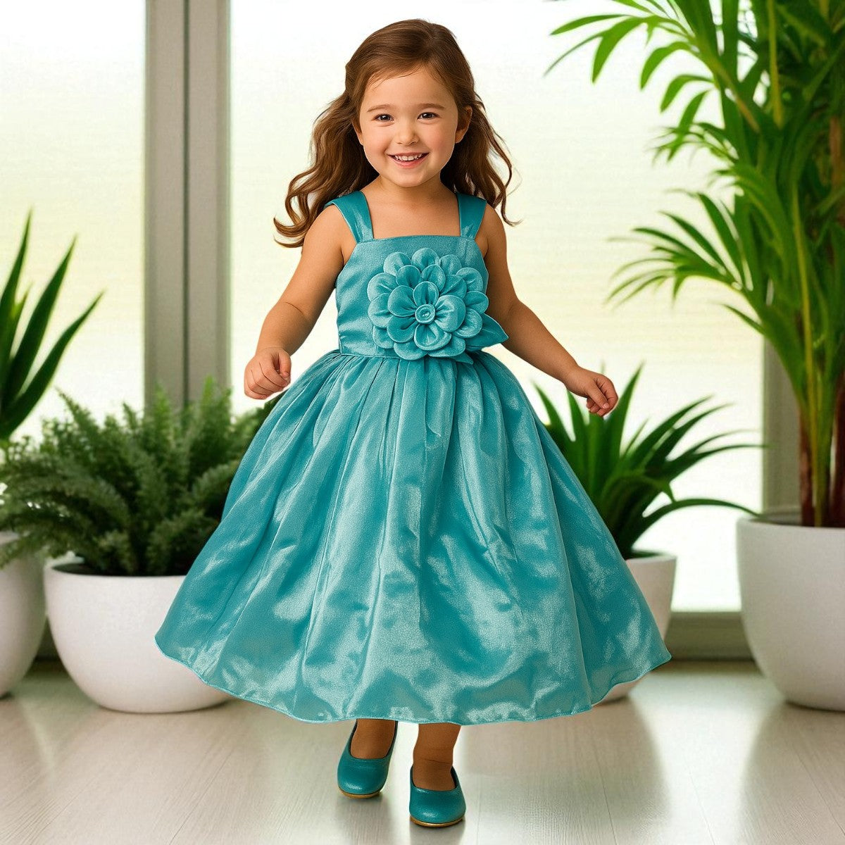 Buy Rama Floral Gown for Girls – Mumkins