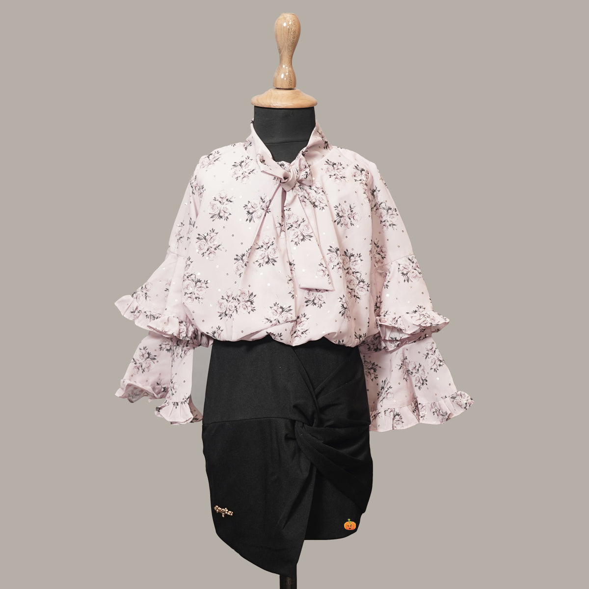 Buy Onion Printed Neck Tie Girls Midi – Mumkins