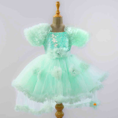 Buy Net Frills Sequin Girls Frock – Mumkins