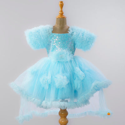 Buy Net Frills Sequin Girls Frock – Mumkins