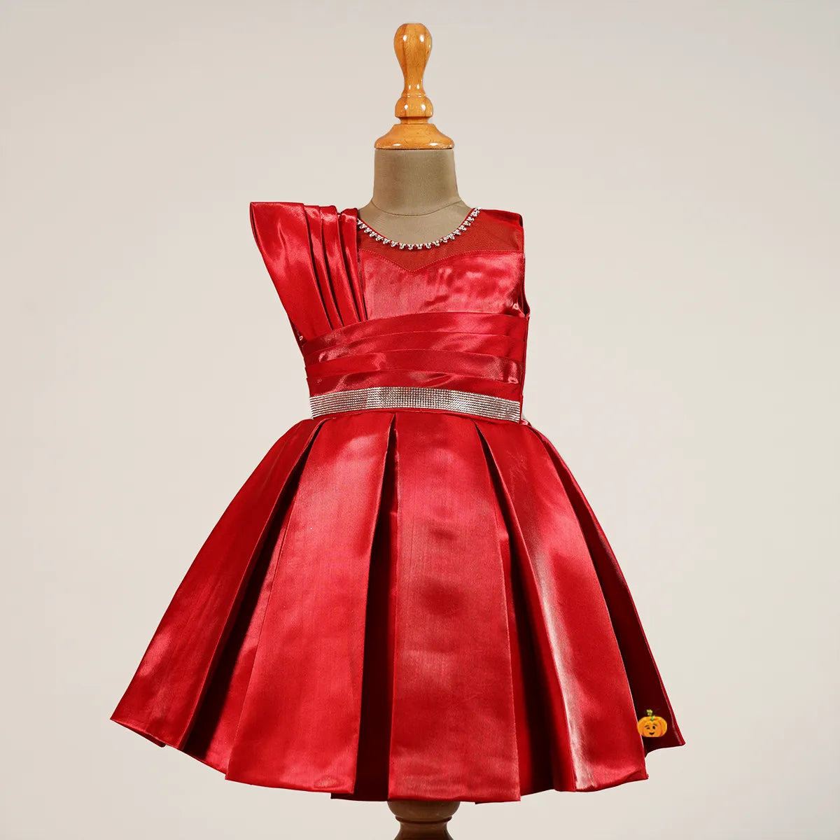 Buy Maroon Solid Frock for Girls – Mumkins