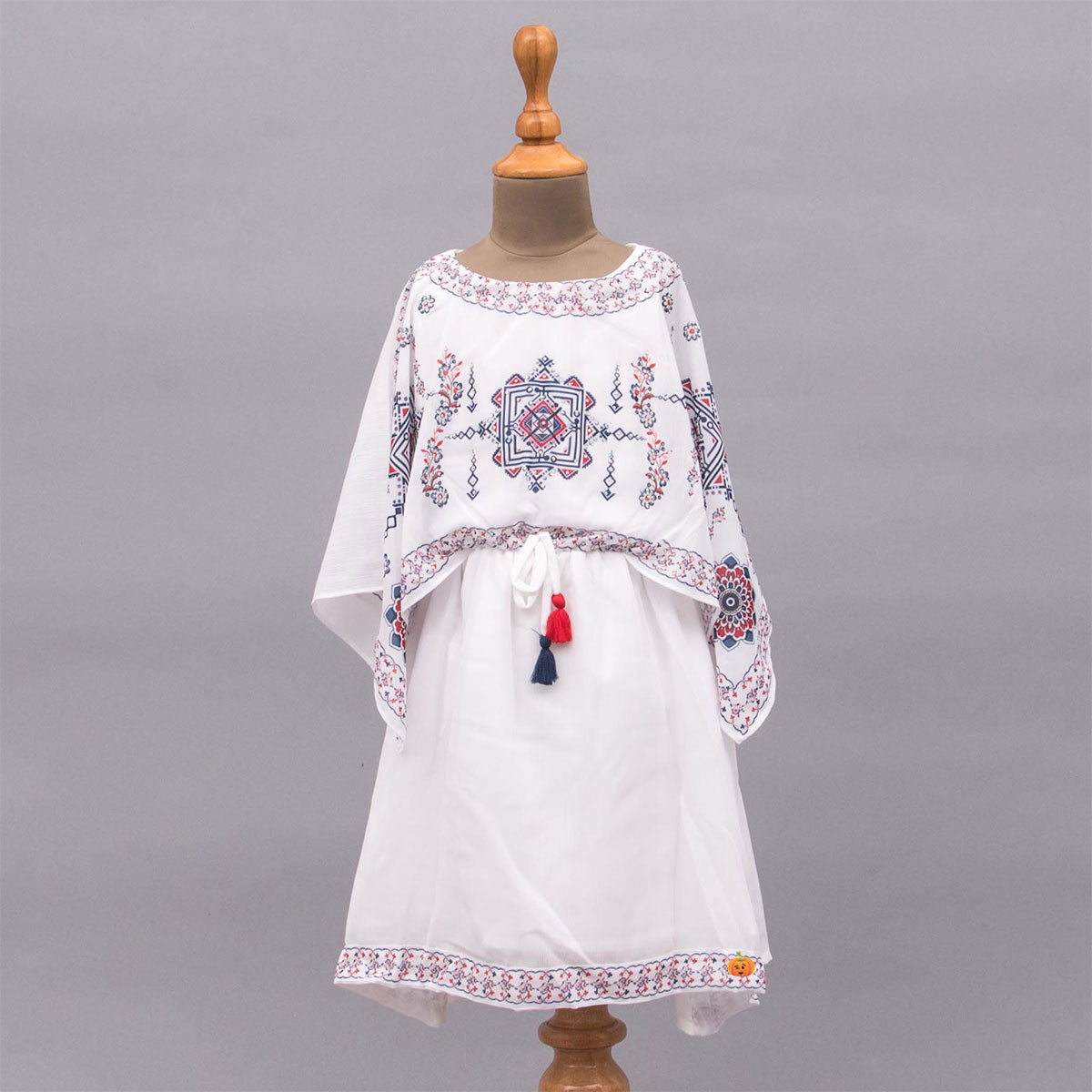 Buy White Kaftan Girls Midi – Mumkins