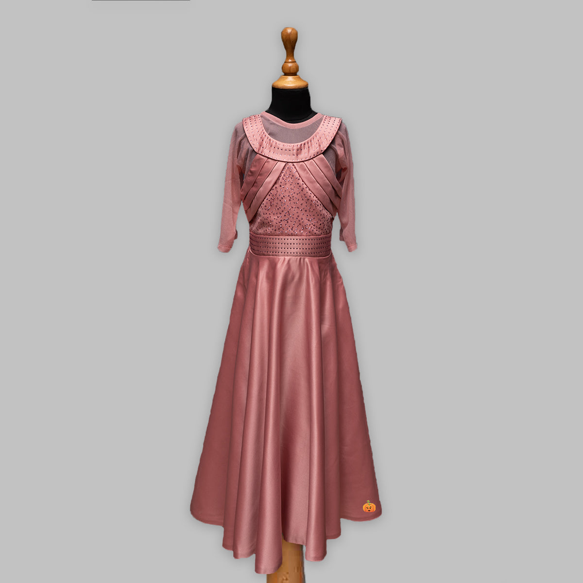 Buy Onion Gown For Girls With Pretty Pattern – Mumkins